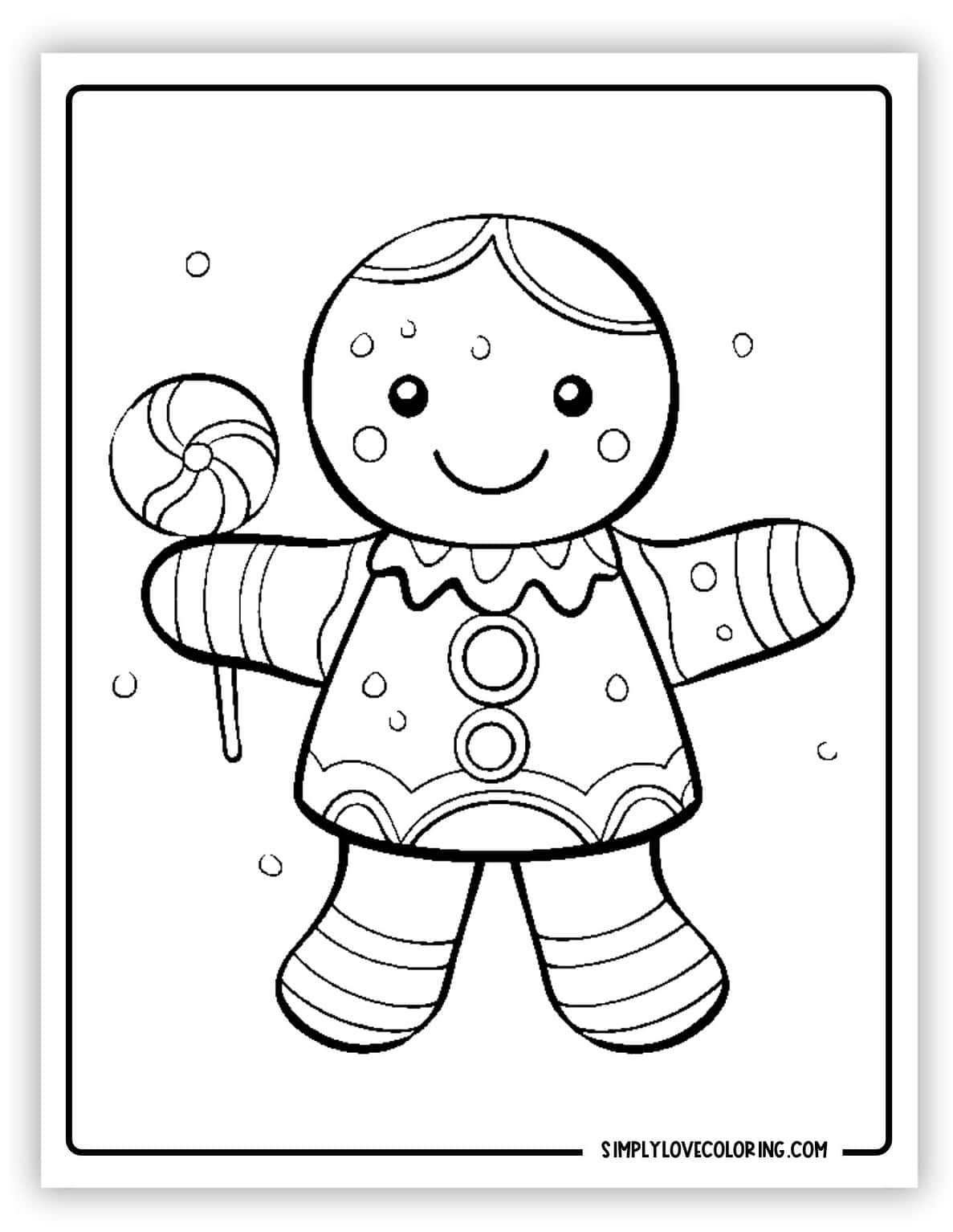 22 Gingerbread Man Coloring Pages (Free PDF Printables) - Simply Love ...