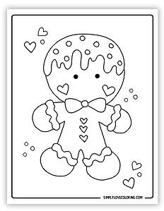 22 Gingerbread Man Coloring Pages (Free PDF Printables) - Simply Love ...