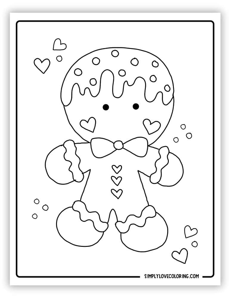 22 Gingerbread Man Coloring Pages (Free PDF Printables) - Simply Love ...