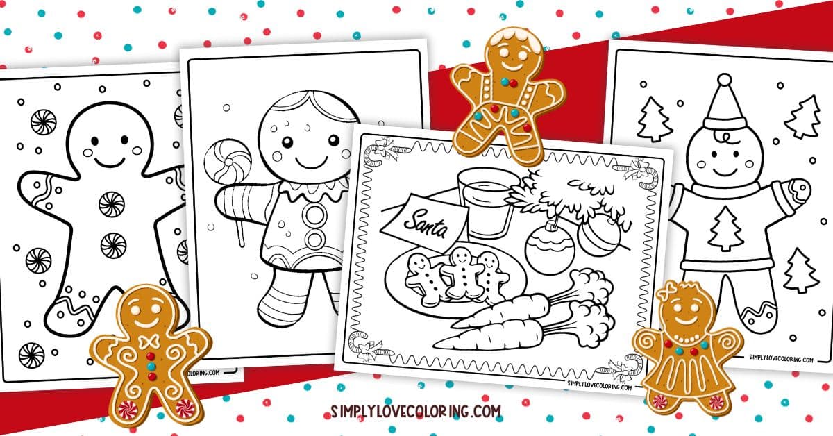 22 Gingerbread Man Coloring Pages (Free PDF Printables) - Simply Love ...