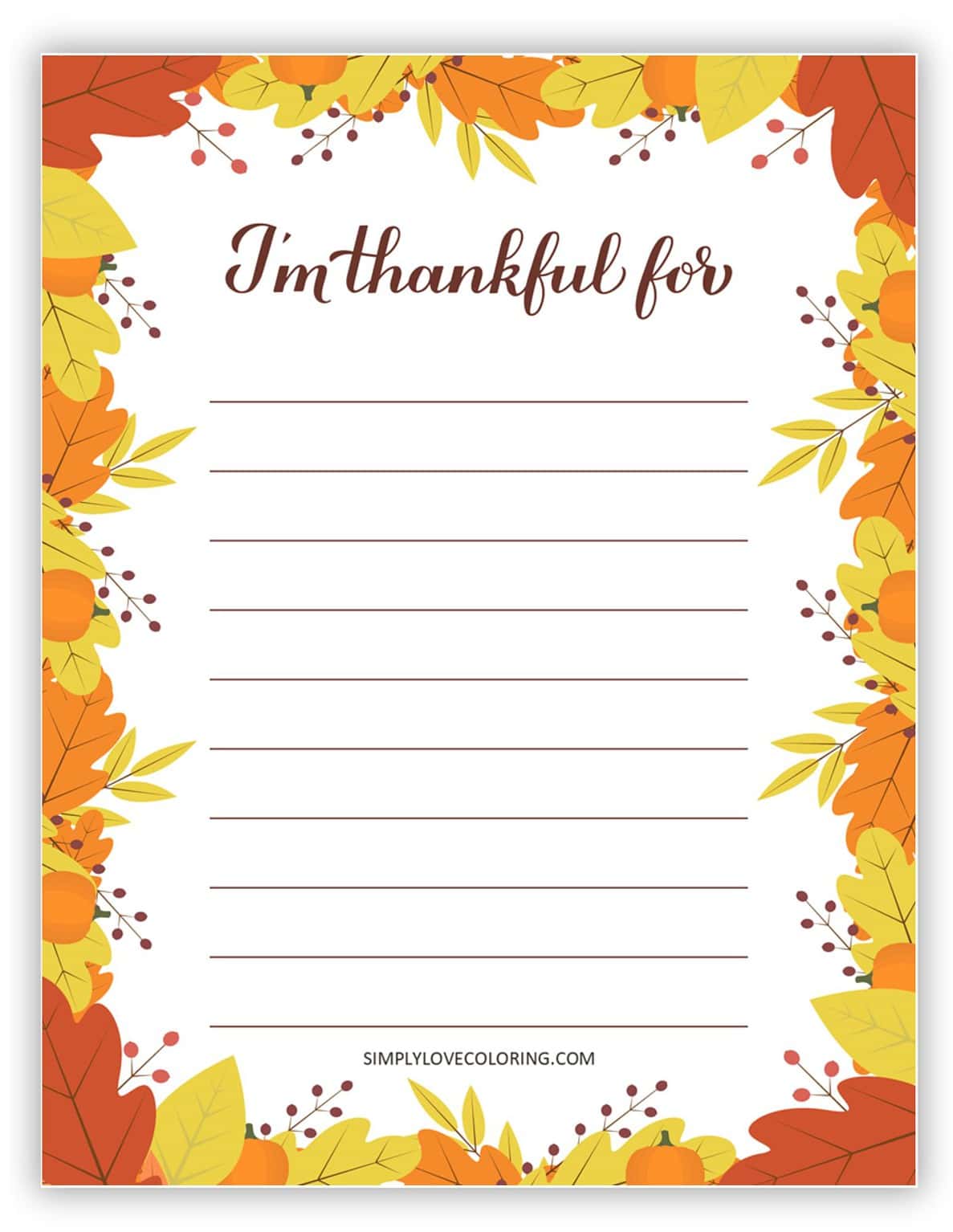 17 Embrace Gratitude: "I Am Thankful For" Worksheets (Free PDF ...