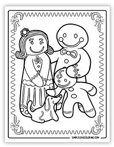 22 Gingerbread Man Coloring Pages (Free PDF Printables) - Simply Love ...