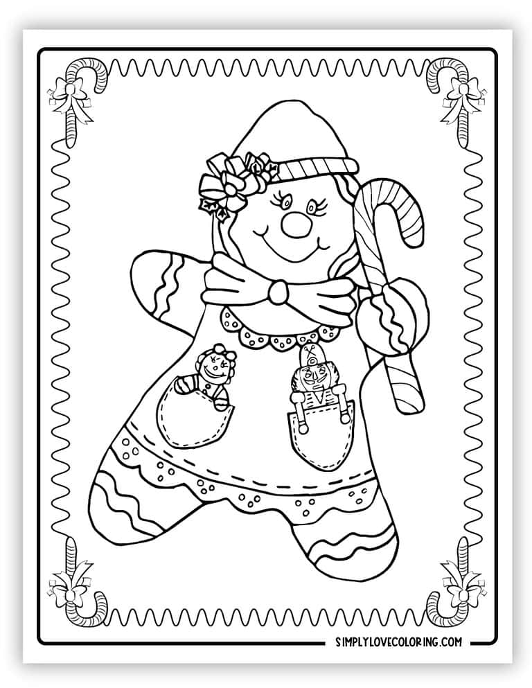 22 Gingerbread Man Coloring Pages (Free PDF Printables) - Simply Love ...