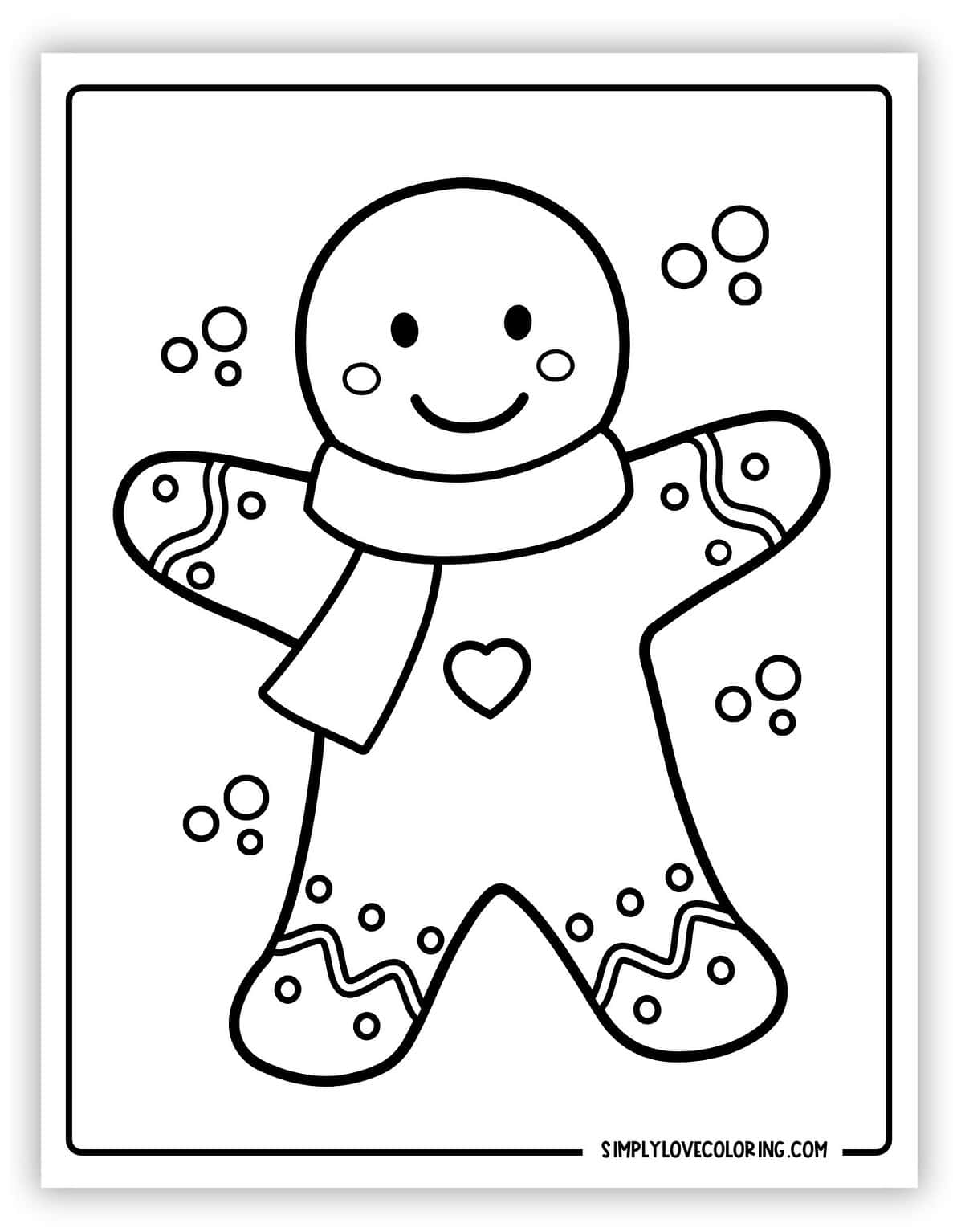22 Gingerbread Man Coloring Pages (Free PDF Printables) - Simply Love ...