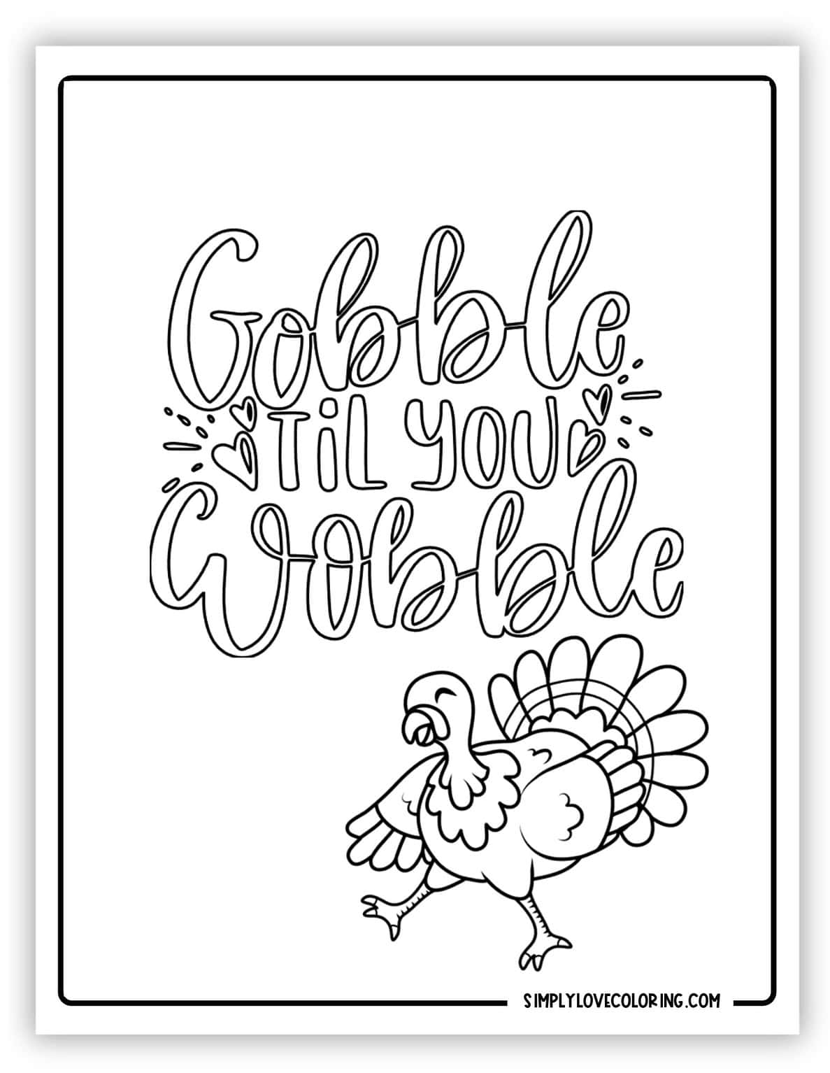 38 Thanksgiving Coloring Pages (Free PDF Printables) - Simply Love Coloring