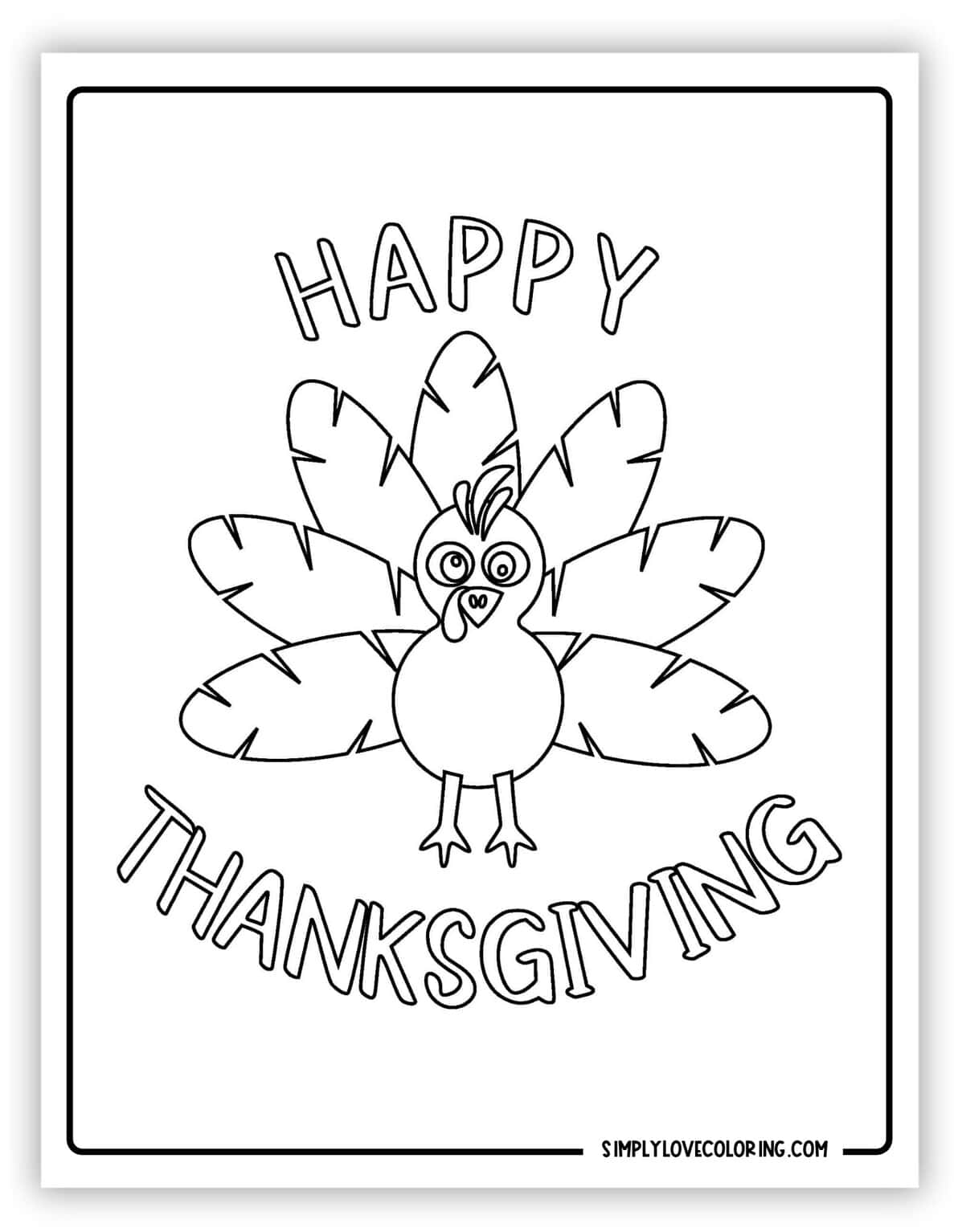 38 Thanksgiving Coloring Pages (Free PDF Printables) - Simply Love Coloring