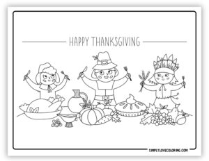 38 Thanksgiving Coloring Pages (Free PDF Printables) - Simply Love Coloring