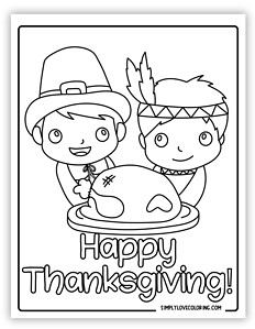 Pilgrim Coloring Pages (Free PDF Printables) - Simply Love Coloring