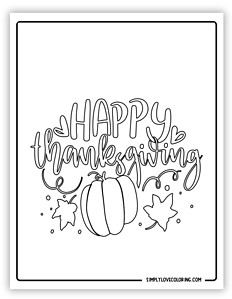38 Thanksgiving Coloring Pages (Free PDF Printables) - Simply Love Coloring