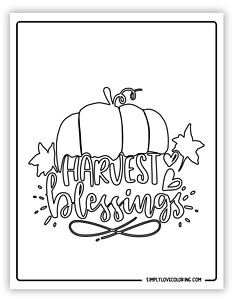 12 Harvest Coloring Pages (Free PDF Printables) - Simply Love Coloring