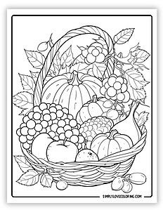 12 Harvest Coloring Pages (Free PDF Printables) - Simply Love Coloring
