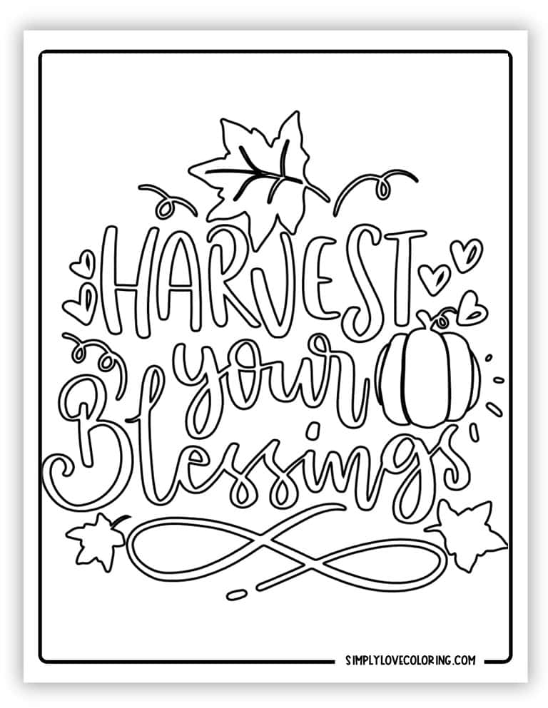 12 Harvest Coloring Pages (Free PDF Printables) - Simply Love Coloring