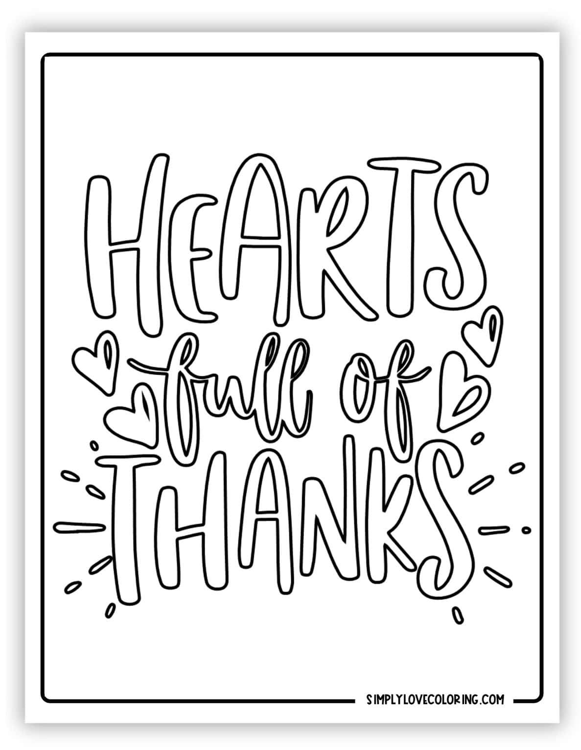 38 Thanksgiving Coloring Pages (Free PDF Printables) - Simply Love Coloring
