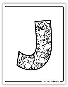 Mandala Alphabet Coloring Pages (Free PDF Printables) - Simply Love ...