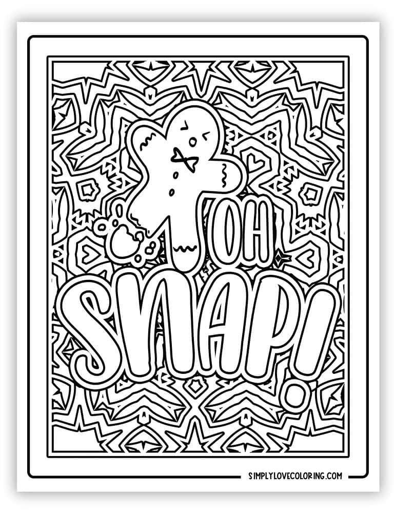 22 Gingerbread Man Coloring Pages (Free PDF Printables) - Simply Love ...