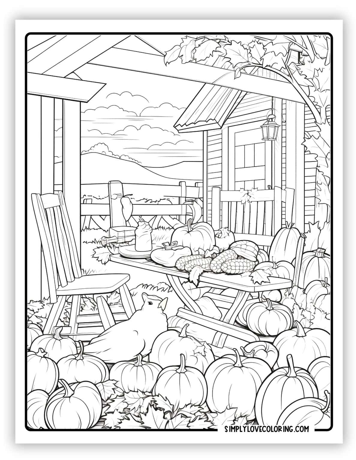 12 Harvest Coloring Pages (Free PDF Printables) - Simply Love Coloring
