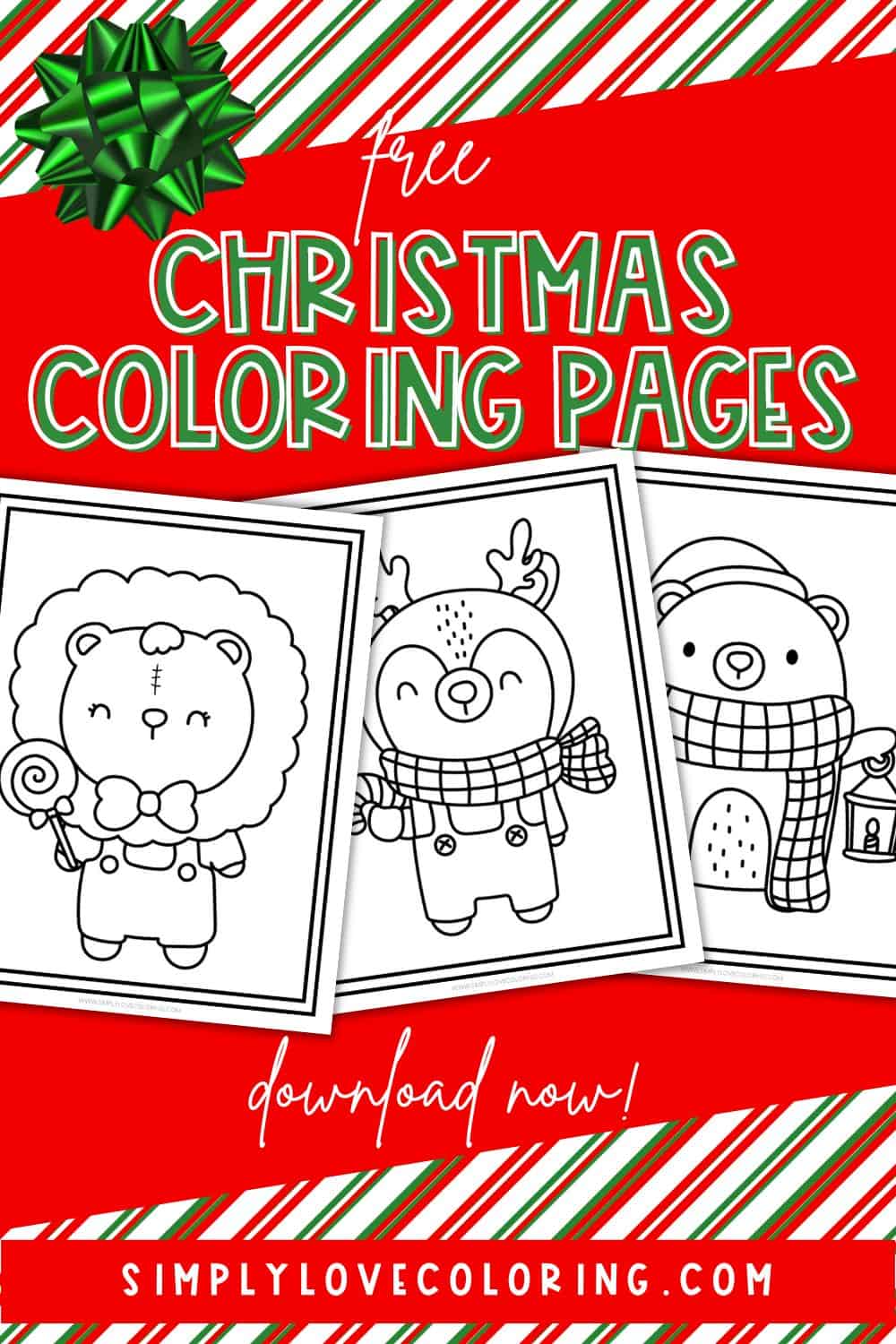 Christmas Coloring Pages (Free PDF Printables) - Simply Love Coloring