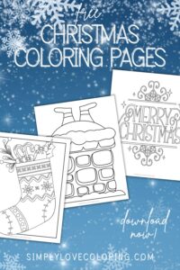 Christmas Coloring Pages (Free PDF Printables) - Simply Love Coloring