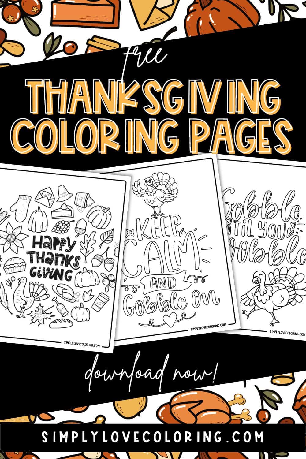 38 Thanksgiving Coloring Pages (Free PDF Printables) - Simply Love Coloring