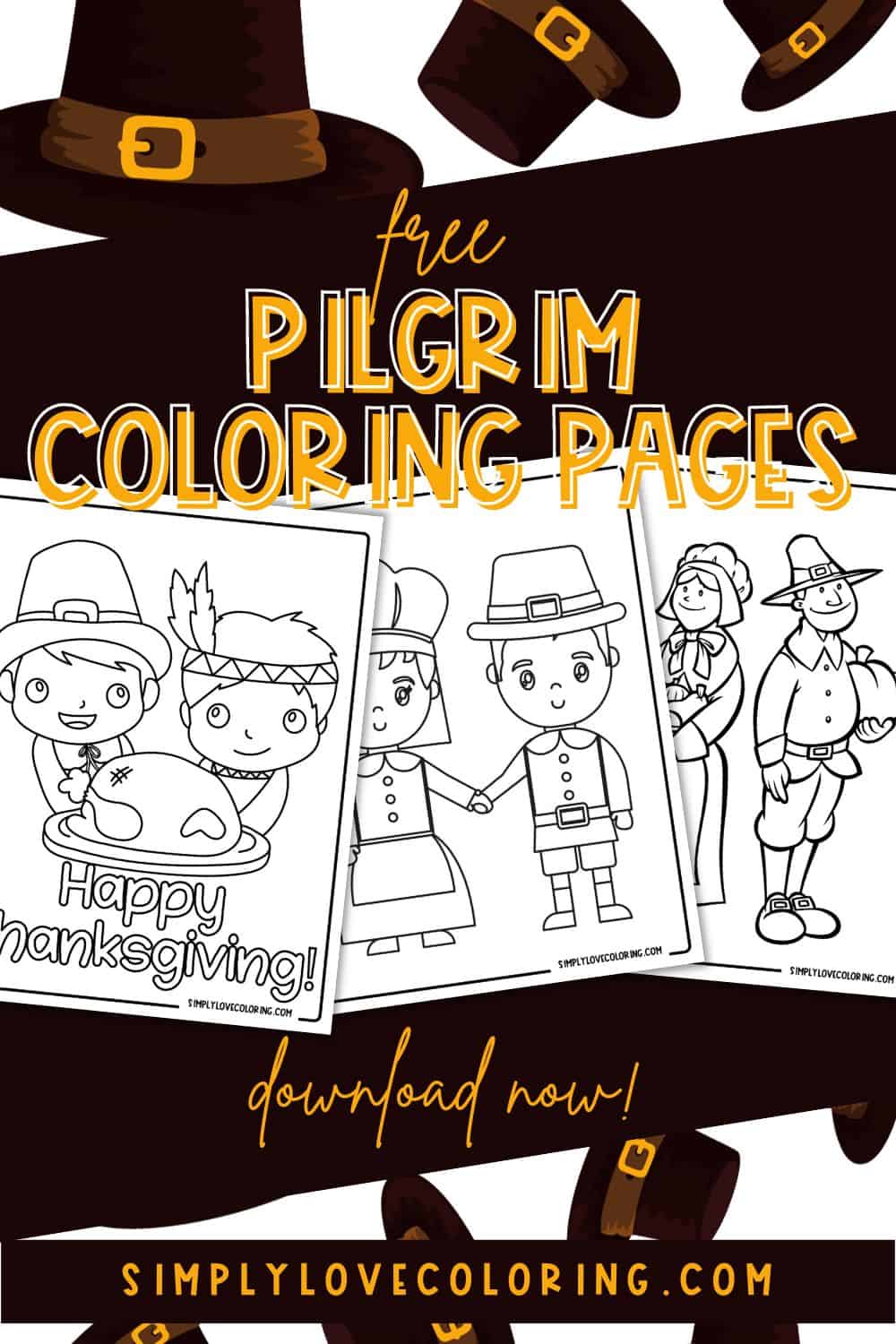 Pilgrim Coloring Pages (Free PDF Printables) - Simply Love Coloring