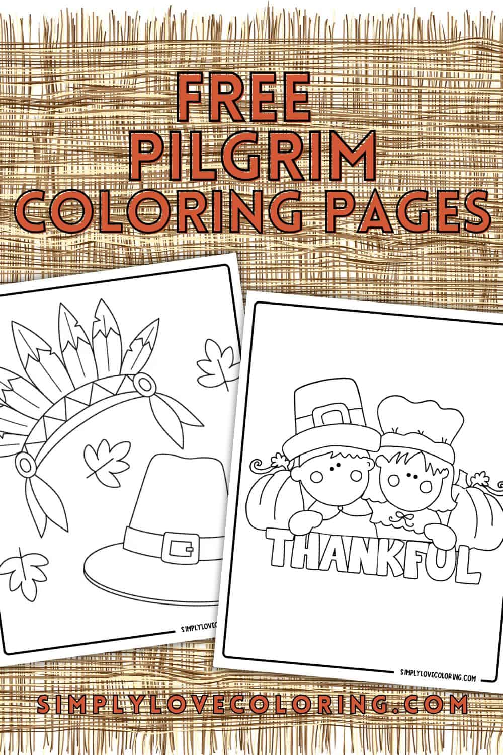 Pilgrim Coloring Pages (Free PDF Printables) - Simply Love Coloring