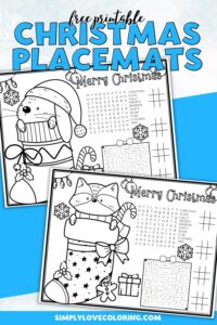 14 Printable Christmas Placemats Activity (Free PDF Printables ...