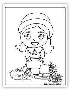 Pilgrim Coloring Pages (Free PDF Printables) - Simply Love Coloring