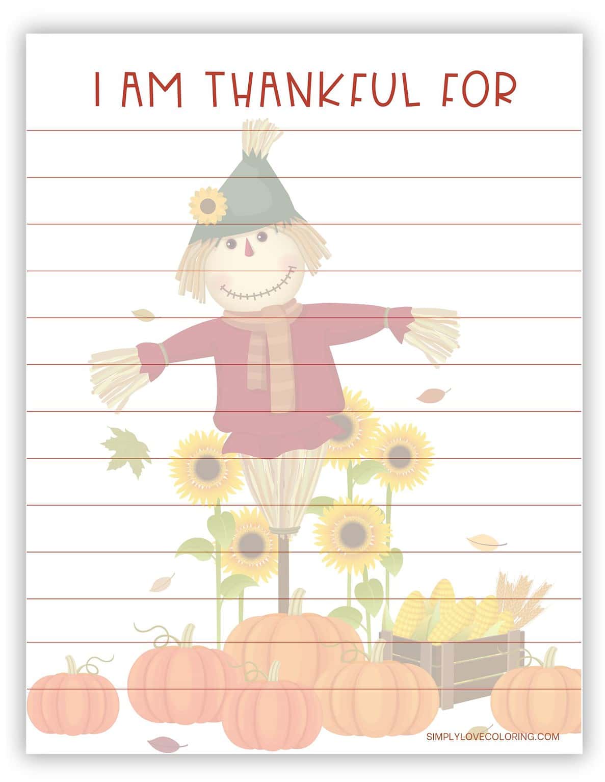 38 Thanksgiving Coloring Pages (Free PDF Printables) - Simply Love Coloring