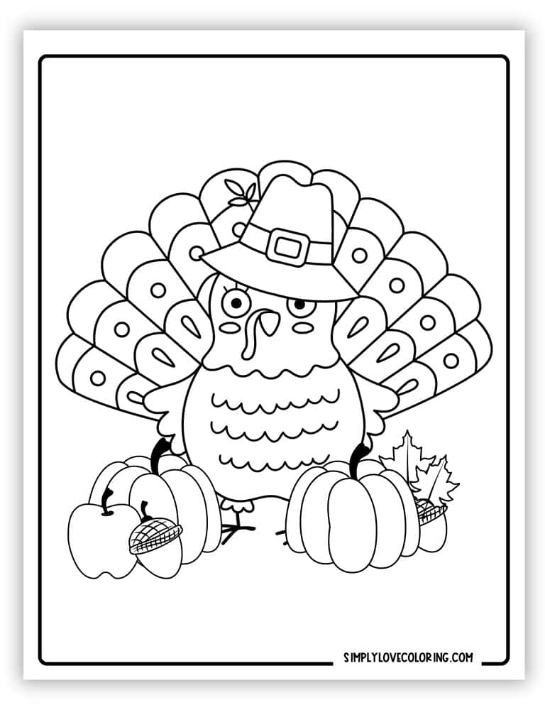 38 Thanksgiving Coloring Pages (Free PDF Printables) - Simply Love Coloring
