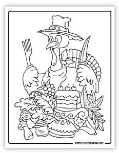 38 Thanksgiving Coloring Pages (Free PDF Printables) - Simply Love Coloring