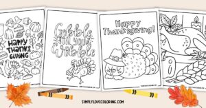 38 Thanksgiving Coloring Pages (Free PDF Printables) - Simply Love Coloring