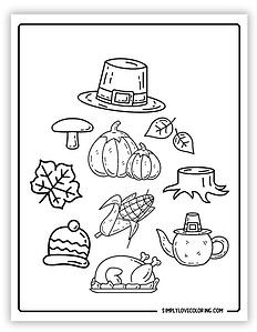38 Thanksgiving Coloring Pages (Free PDF Printables) - Simply Love Coloring