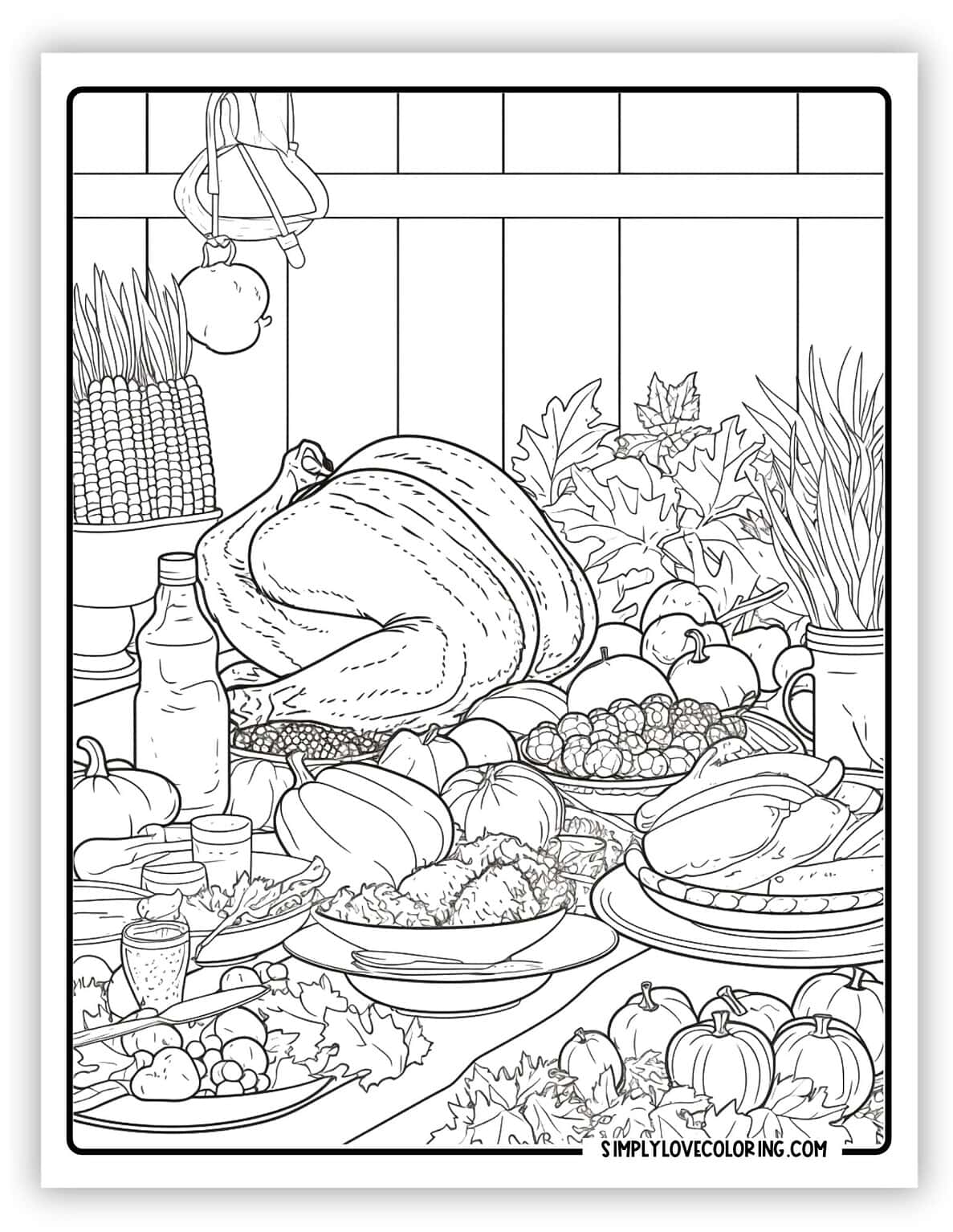 38 Thanksgiving Coloring Pages (Free PDF Printables) - Simply Love Coloring