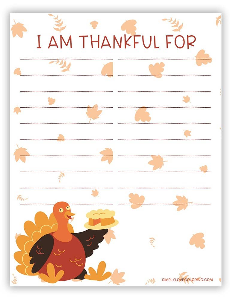 17 Embrace Gratitude: "I Am Thankful For" Worksheets (Free PDF ...