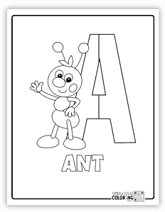 Animal Alphabet Coloring Pages (Free PDF Printables) - Simply Love Coloring