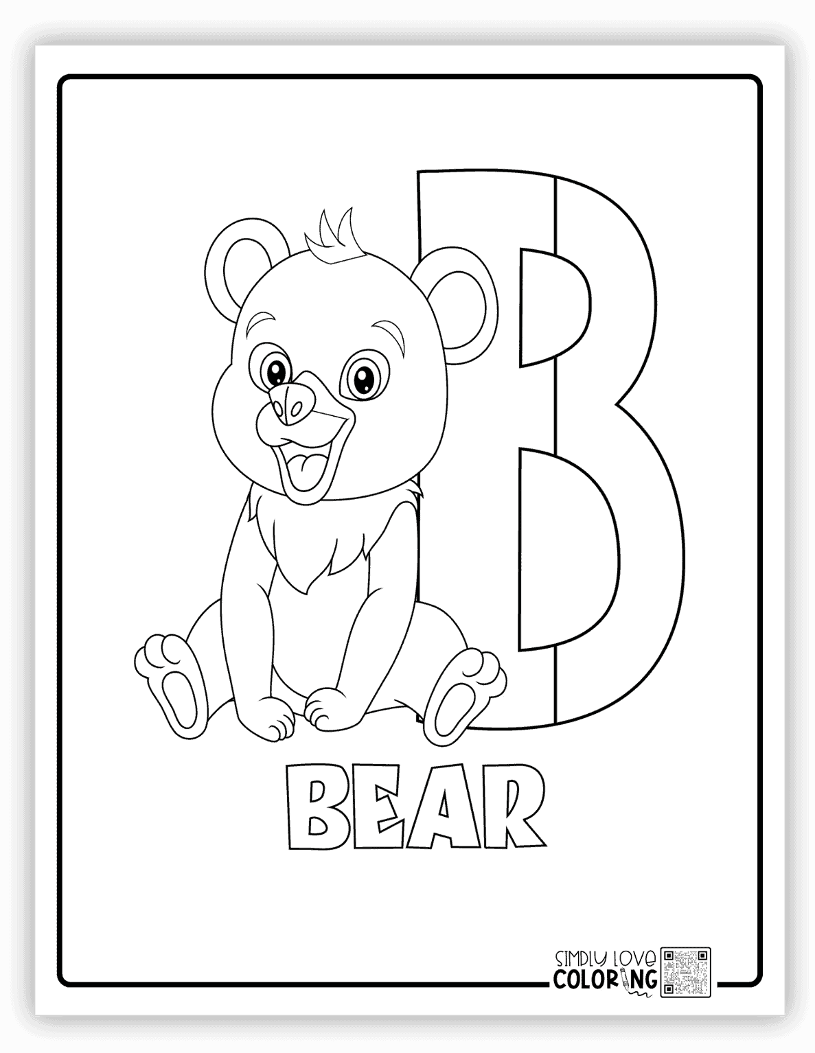 Animal Alphabet Coloring Pages (Free PDF Printables) - Simply Love Coloring