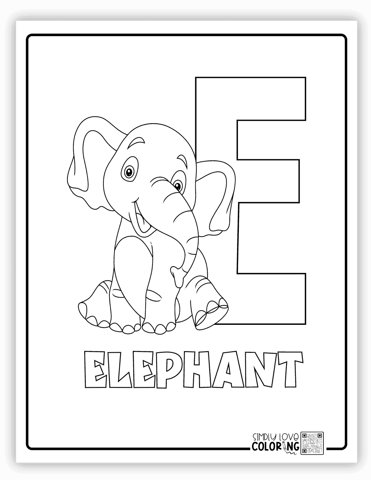 Animal Alphabet Coloring Pages (Free PDF Printables) - Simply Love Coloring