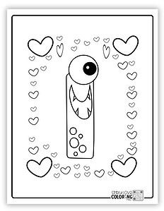 Monster Alphabet Coloring Pages (Free PDF Printables) - Simply Love ...