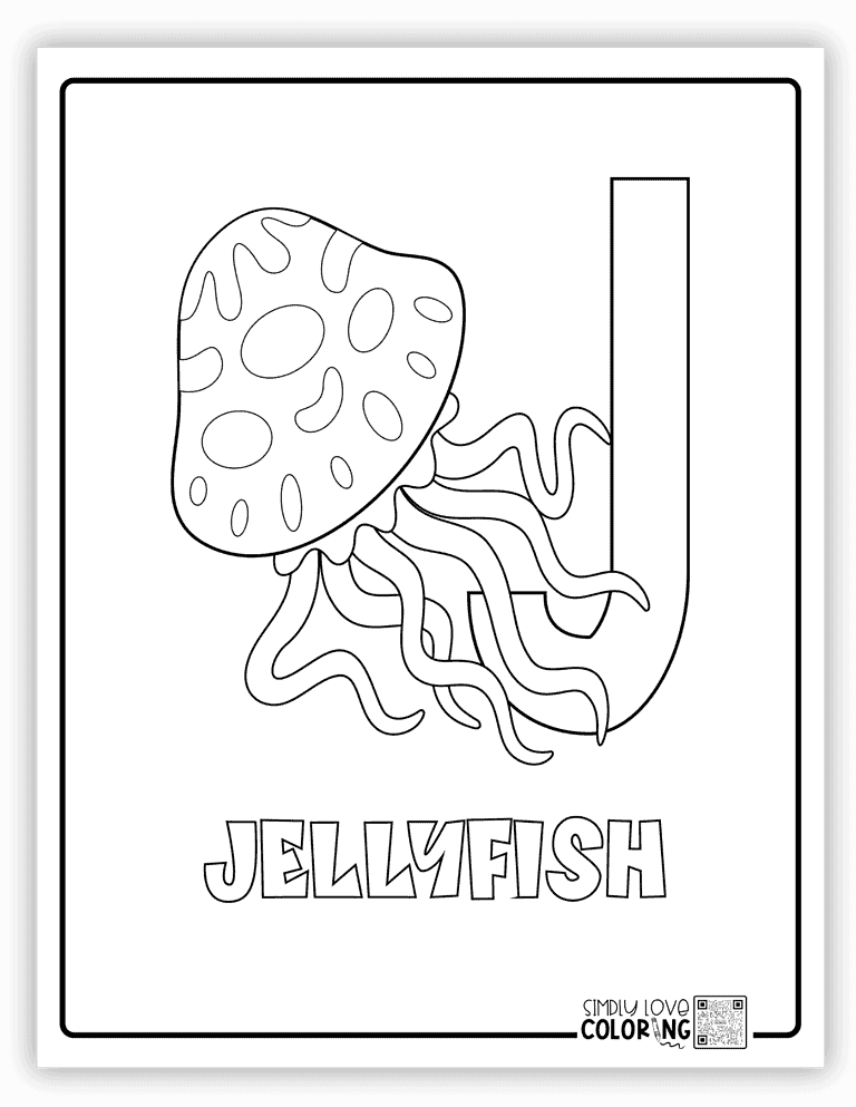 Animal Alphabet Coloring Pages (Free PDF Printables) - Simply Love Coloring