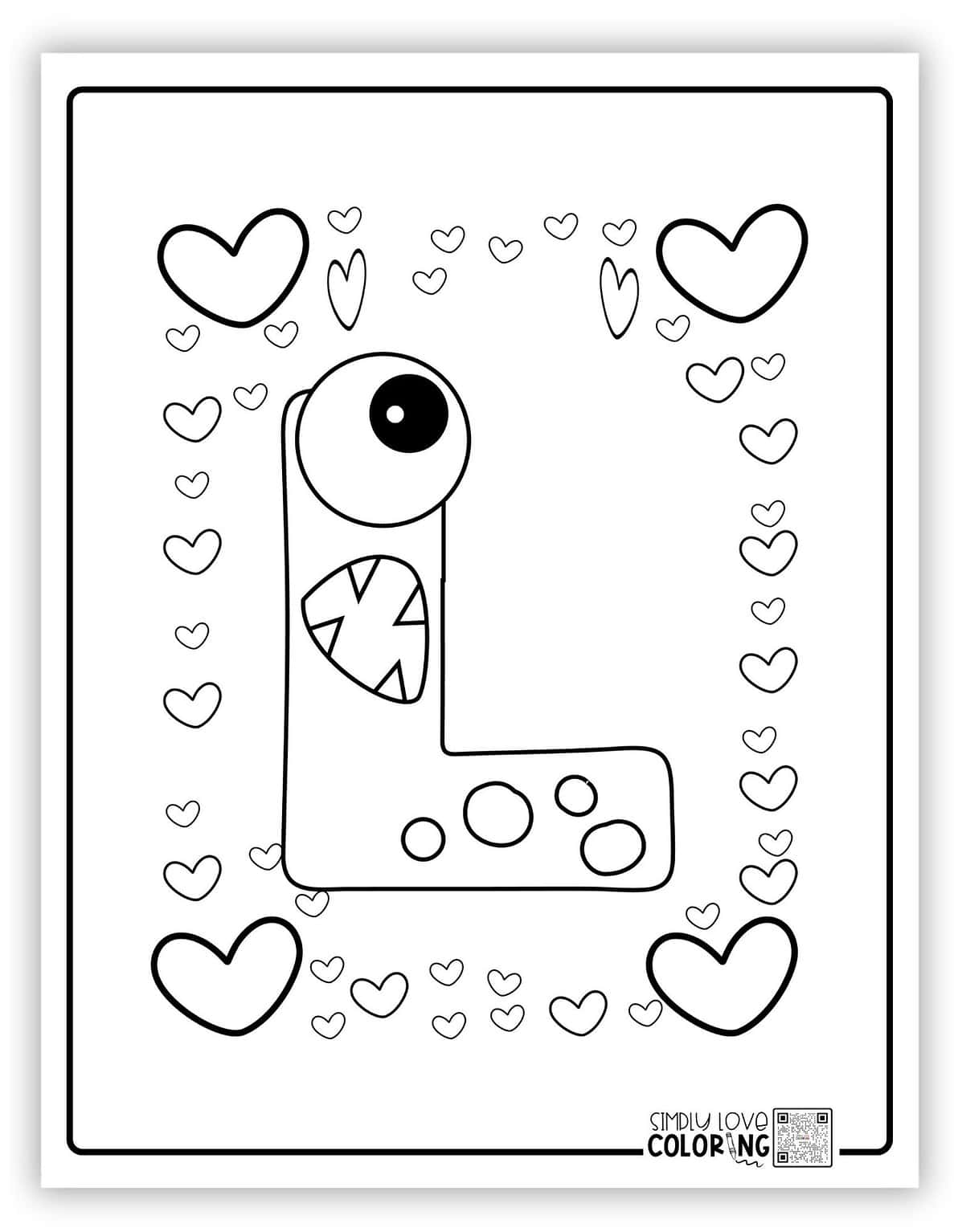 Monster Alphabet Coloring Pages (Free PDF Printables) - Simply Love ...