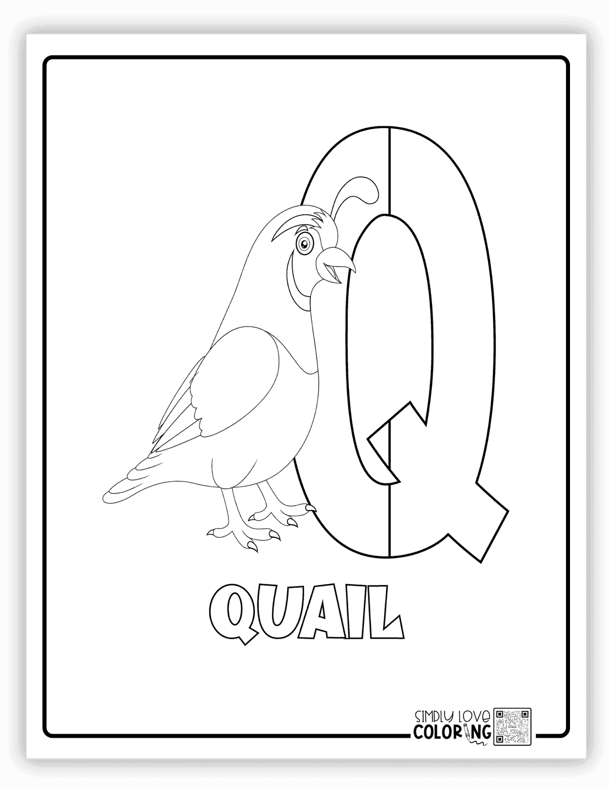 Animal Alphabet Coloring Pages (Free PDF Printables) - Simply Love Coloring