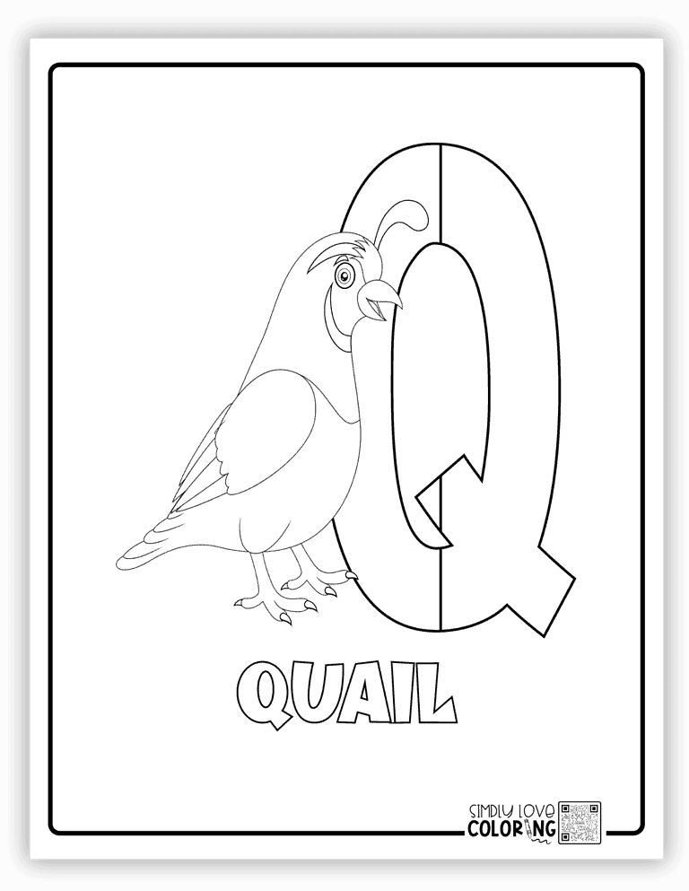 Animal Alphabet Coloring Pages (Free PDF Printables) - Simply Love Coloring