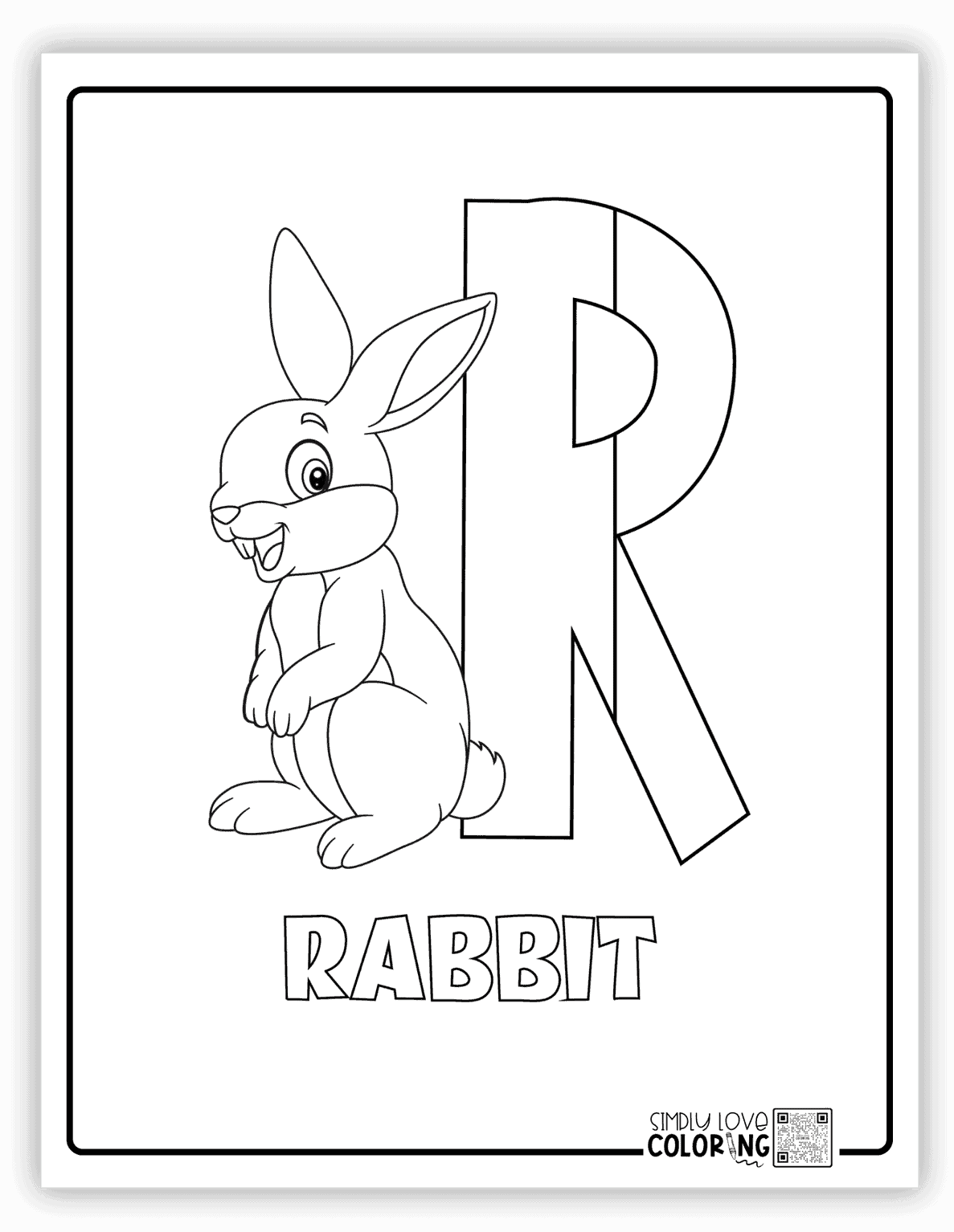 Animal Alphabet Coloring Pages (Free PDF Printables) - Simply Love Coloring