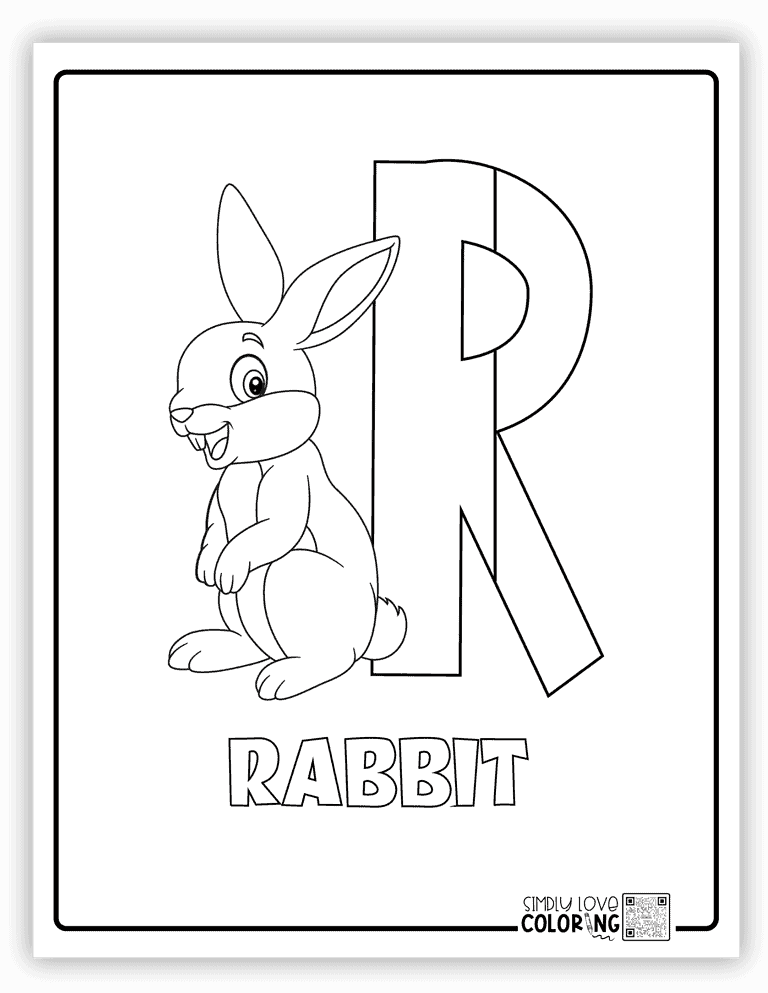 Animal Alphabet Coloring Pages (Free PDF Printables) - Simply Love Coloring