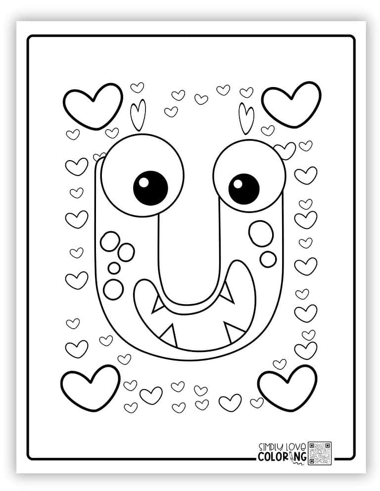Monster Alphabet Coloring Pages (Free PDF Printables) - Simply Love ...