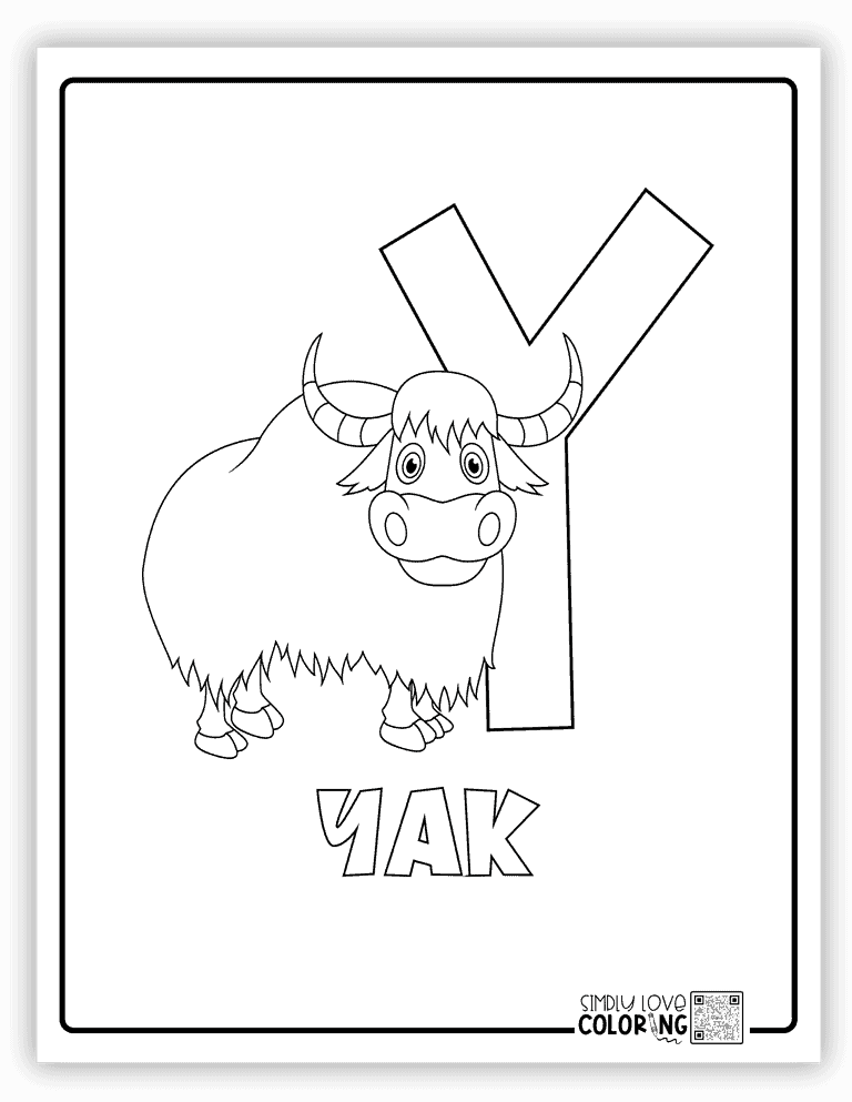Animal Alphabet Coloring Pages (Free PDF Printables) - Simply Love Coloring
