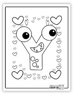 Monster Alphabet Coloring Pages (Free PDF Printables) - Simply Love ...