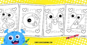 Monster Alphabet Coloring Pages (Free PDF Printables) - Simply Love ...