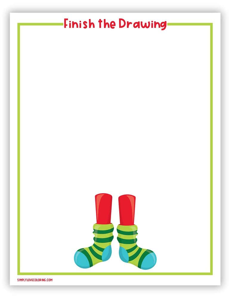 13 Christmas Drawing Activities: Finish the Picture (Free PDF ...