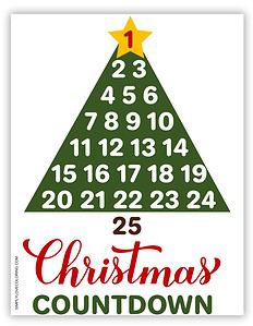 12 Christmas Countdown Calendars (Free PDF Printables) - Simply Love ...